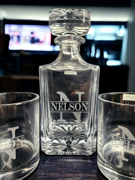 Custom Etched Decanter Set: Perfect & Unique Gift for Clients – LuLu Grace