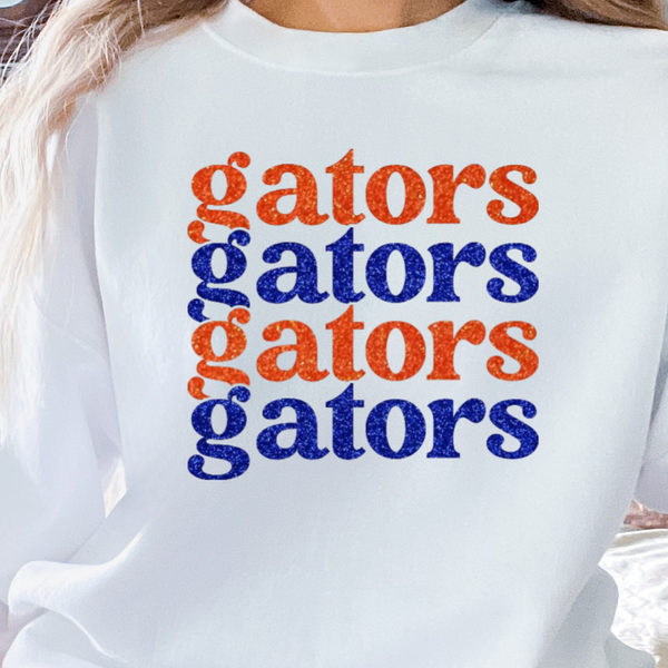 Florida Gators Stacked Shirt: Glitter College Football Apparel for ...
