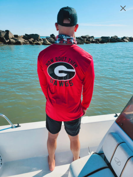 Georgia Bulldogs Performance Fishing Shirt: Performance Football ...