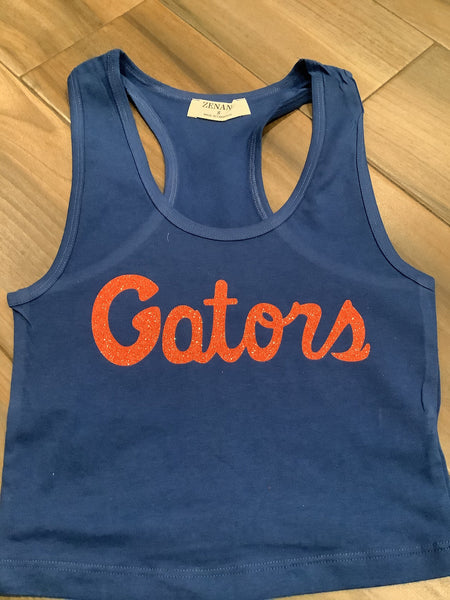Florida Gators Glitter Cropped Tank: College Football Fan Gear ...