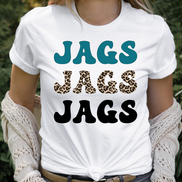 Jags Jags Jags White Shirt: Football Fan Gear & Apparel – LuLu Grace